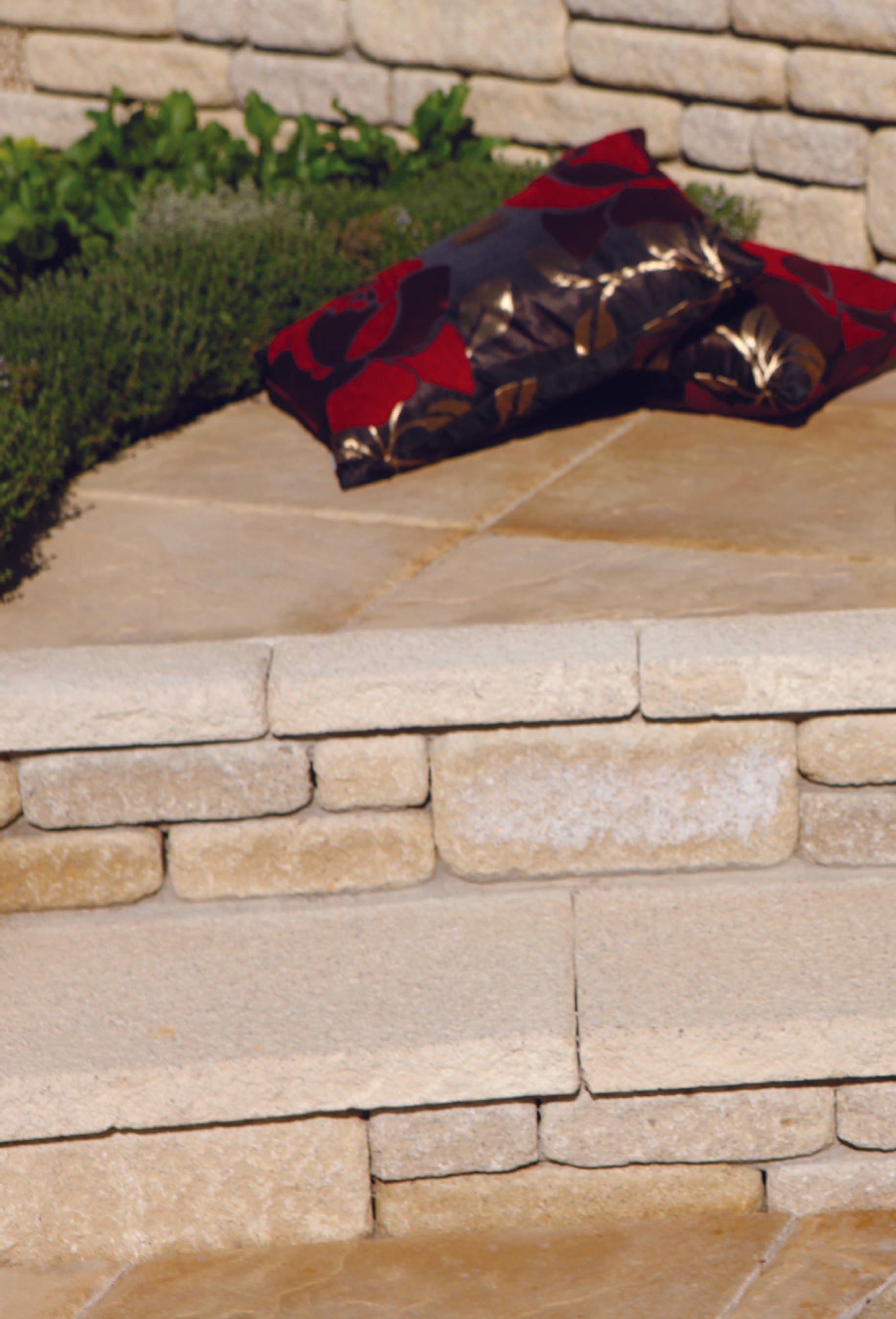 Bradstone Textured Edging in Buff | Gills Building Supplies