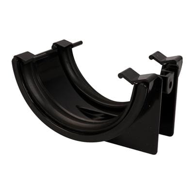 HALF ROUND GUTTERING UNION BRACKET BLACK | Gills Building Supplies
