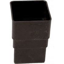 SQUARE DOWNPIPE COUPLER BLACK | Gills Building Supplies